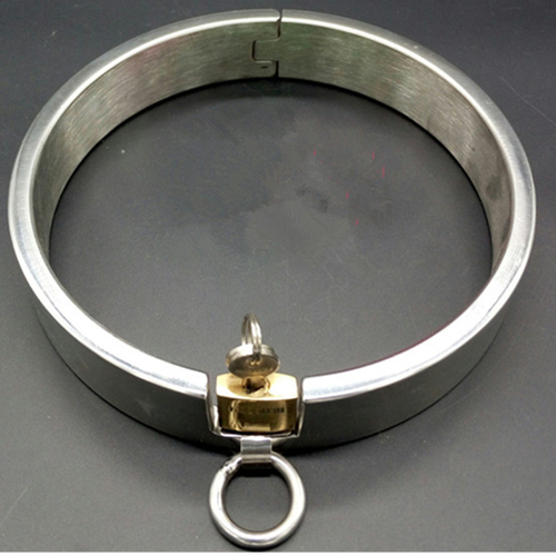 Stainless Steel Lockable Heavy Neck Collar Bondage Choker Slaves ...
