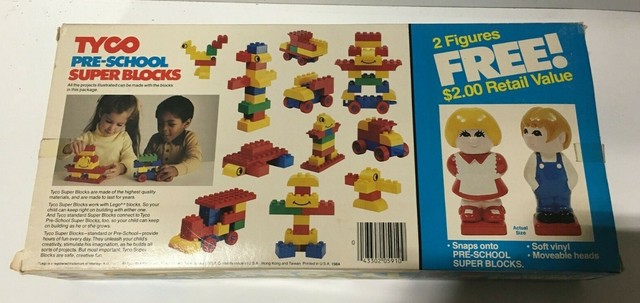 TYCO Pre-school Super Blocks No. 5110 19 Piece Deluxe Building Set ...