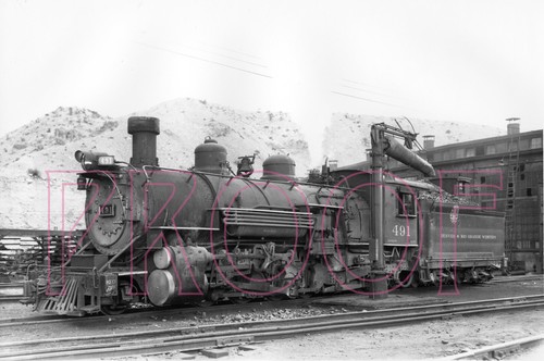 Denver & Rio Grande Western (D&RGW) Engine 491 at Salida Water ...