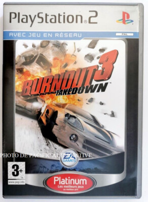 jeu BURNOUT 3 TAKEDOWN platinum pour PLAYSTATION 2 francais PS2 course ...