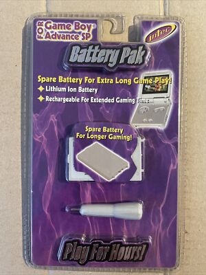 Intec Battery Pak for Nintendo Gameboy Advance SP GBA SP Rechargeable ...