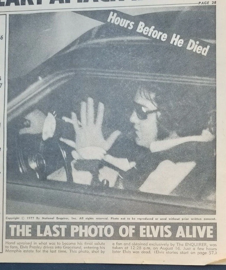 Elvis Last Photo Alive