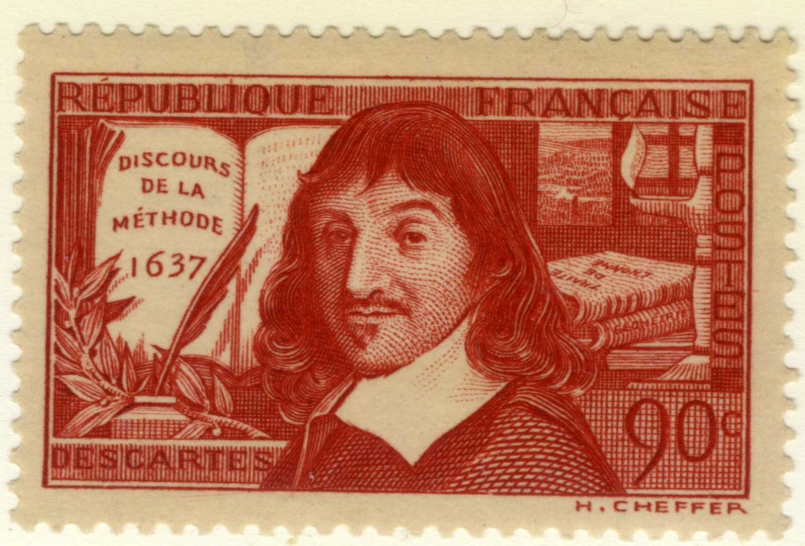 1937 FRANCE Descartes, by Frans Hal Stamp SC#331 A78 MNHG | eBay