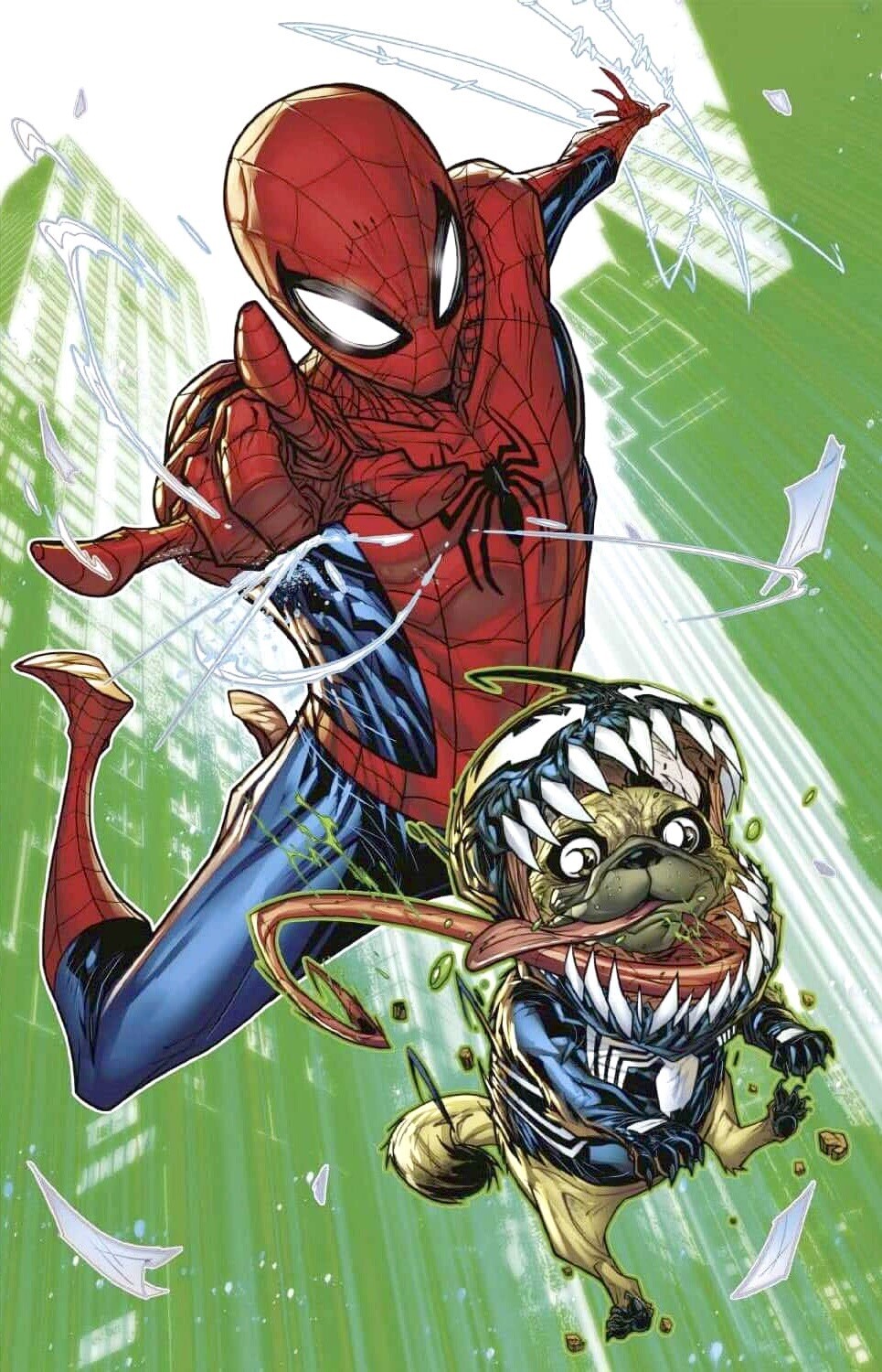 🔥 AMAZING SPIDER-MAN #80 JONBOY MEYERS VIRGIN VARIANT VENOM PUG NM 🔥 | eBay