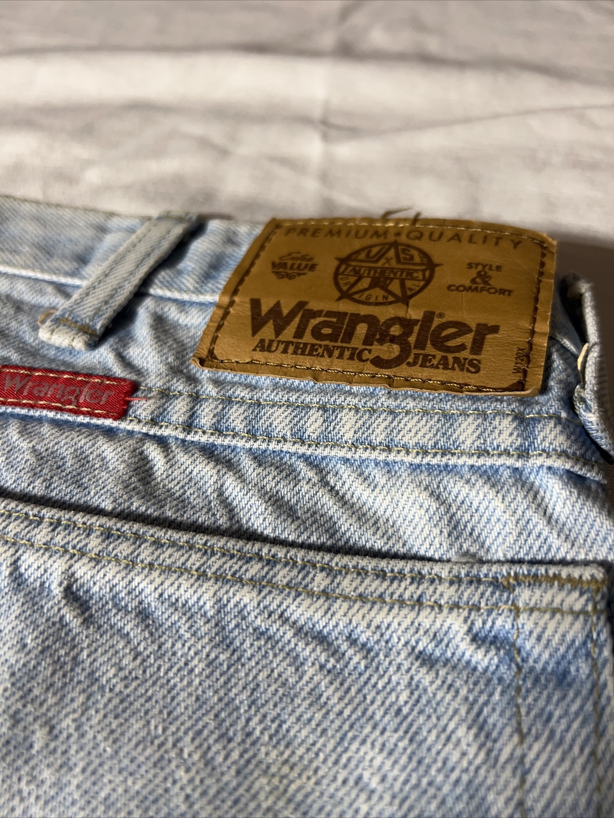 Wrangler Jeans Button Repair