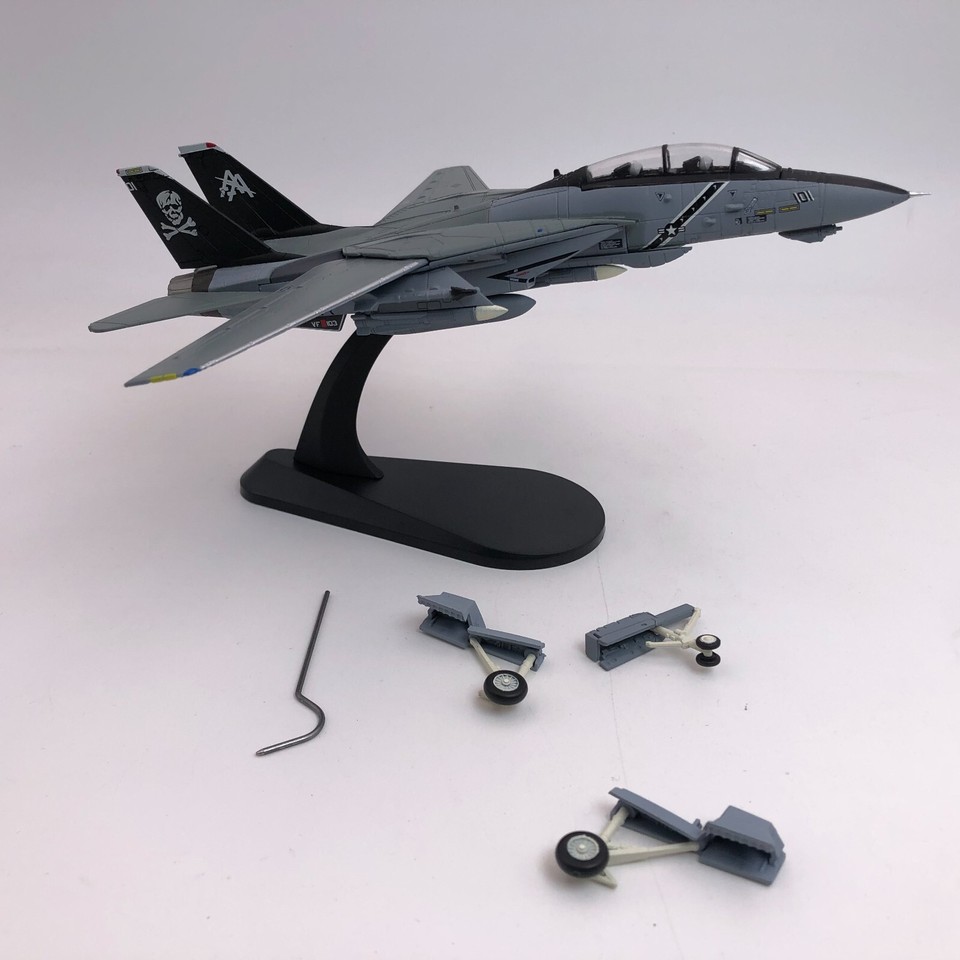 Wltk US Navy Grumman F-14B Tomcat VF-103 Jolly Rogers 1/100 Diecast Jet ...