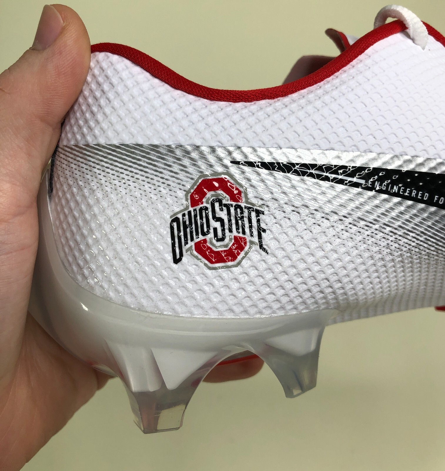 Nike Vapor Edge Speed 360 Ohio State White Red Football Cleats Size 13 ...