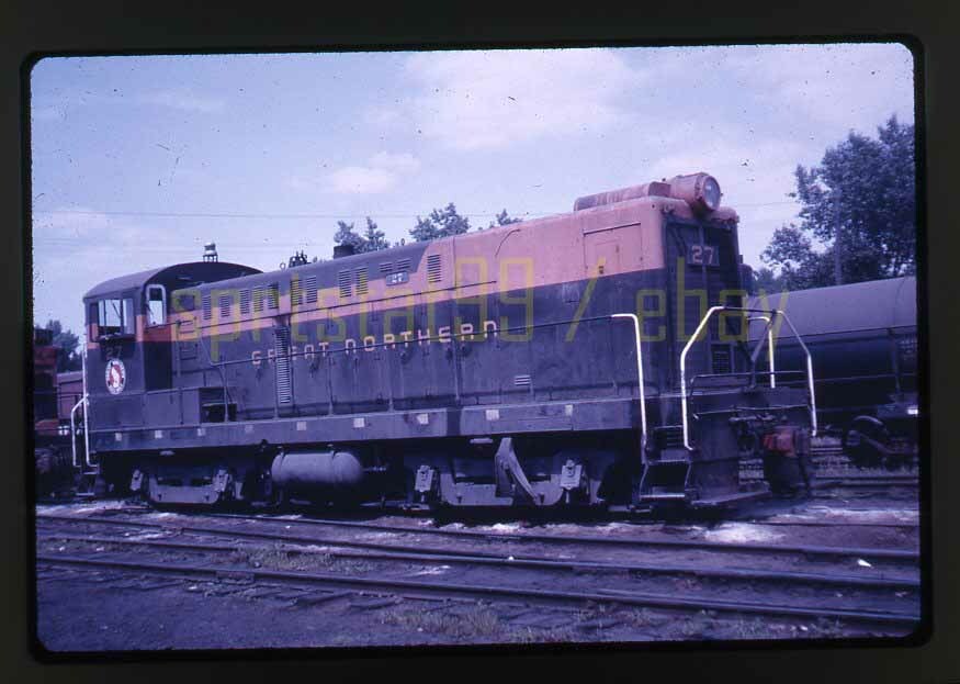 GN Great Northern ALCO S12 Locomotive #27 - Duplicate 35mm Railroad ...