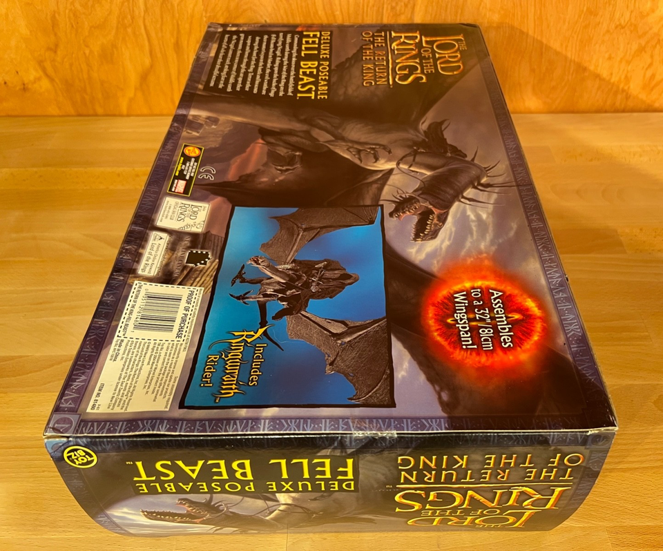 Deluxe Posable Fell Beast Ringwraith Rider Morgul Lord Of The Rings Toy ...