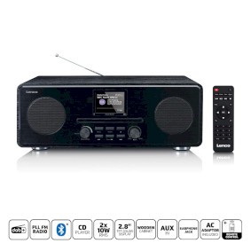 NDS Radio FM DAB+ con lettore CD MP3 Bluetooth Nero | eBay