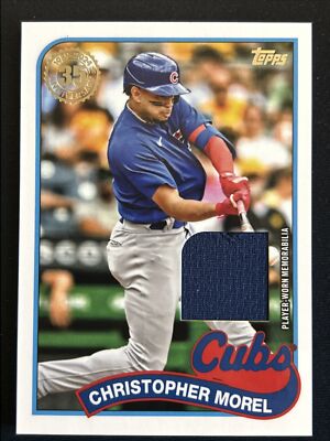 2024 Topps Series 1 1989 Topps Christopher Morel Relic #89BR-CM Cubs | eBay