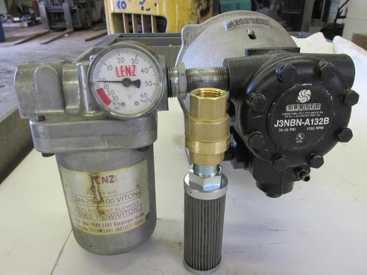 Suntec J3NBN-A132B Waste Oil Pump system for Clean Burn lenz filter ...