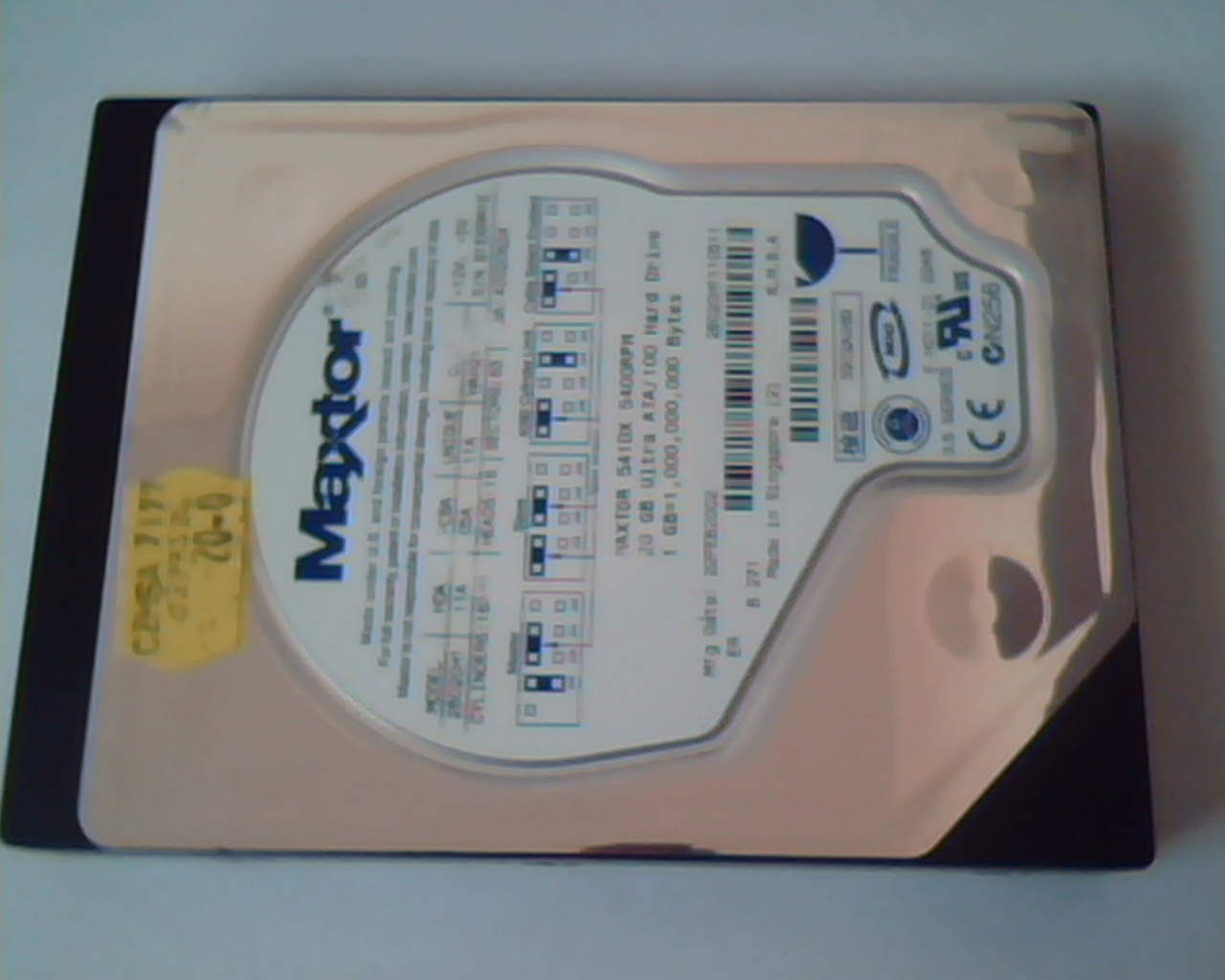 Hard Drive Disk IDE Maxtor 2B020H1 11A 05A 20GB ATA 541DX 40020624 | eBay