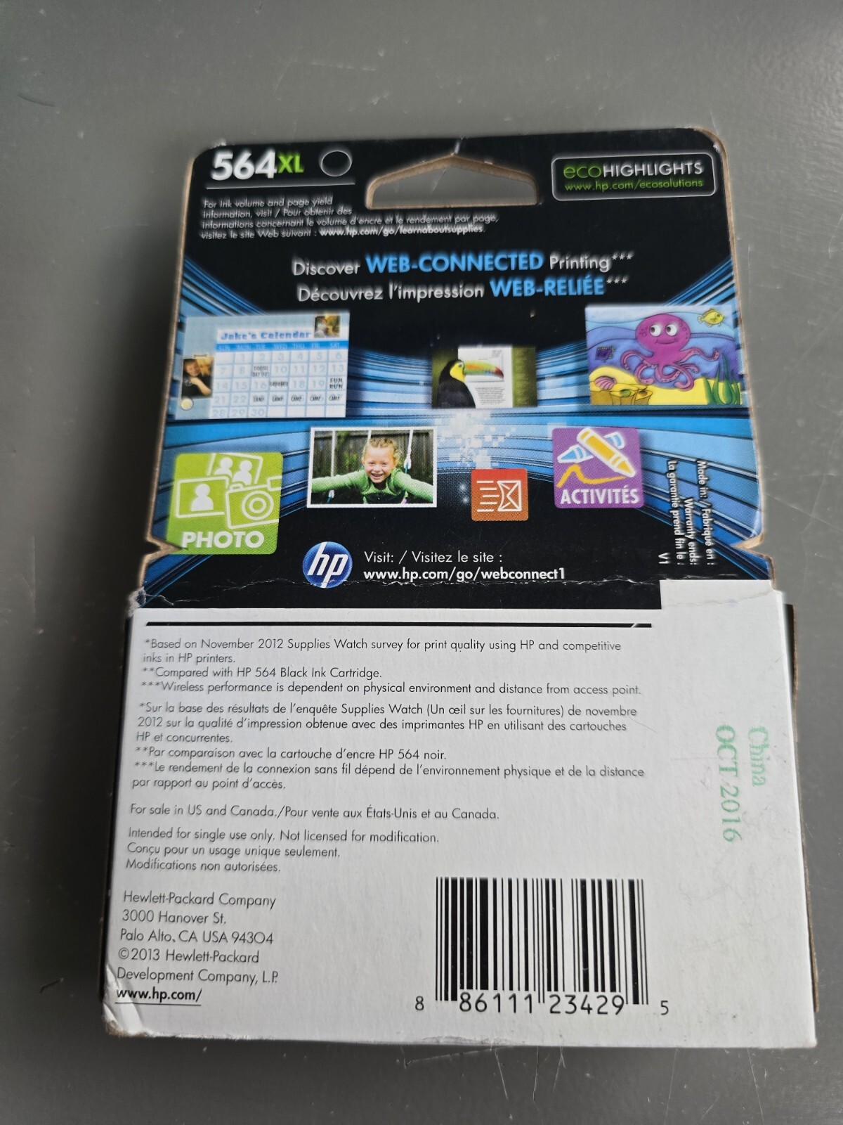 HP 564XL CN684WN High Yield Black Ink Cartridge for sale online | eBay