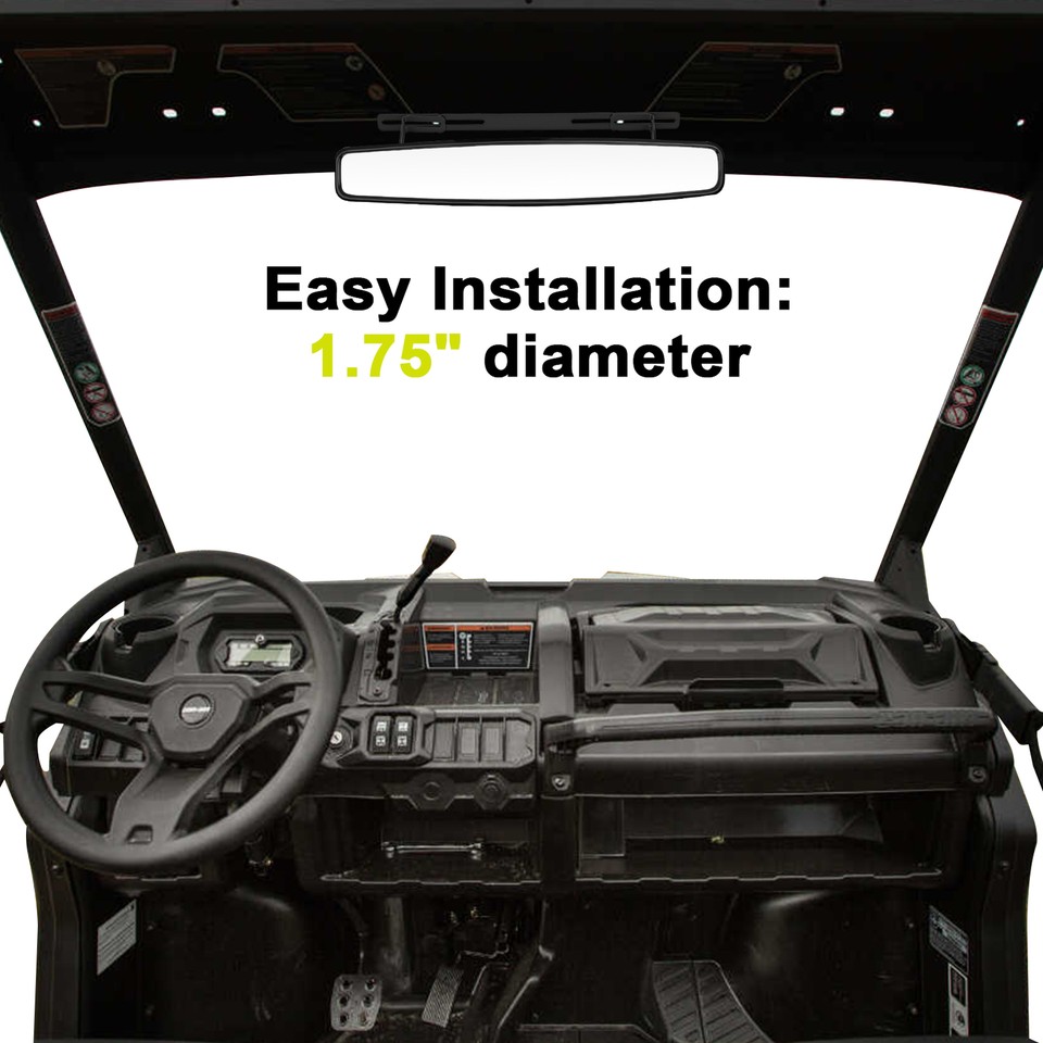 Off-Road Center & Side View Mirror For Can am Defender HD5/HD8/HD10 ...