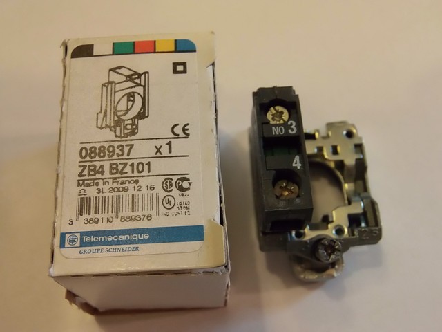 Schneider Electric / Telemecanique ZB4BZ101 Contact Block 1n0 Screw for ...