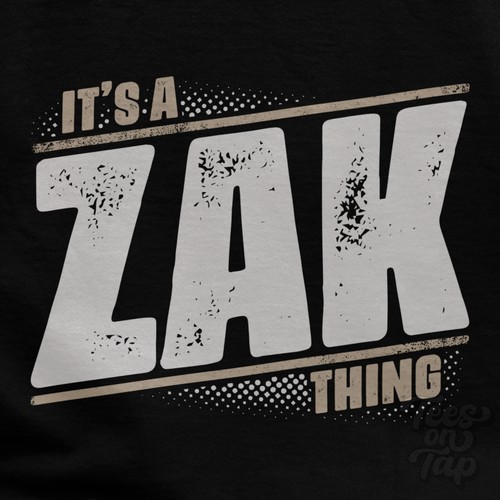 IT'S A ZAK THING T-SHIRT name surname funny family gift idea | eBay
