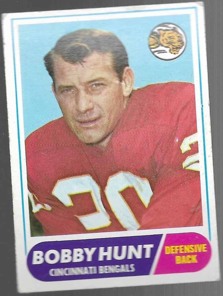 1968 Topps Bobby Hunt 122 Cincinnati Bengals Football | eBay