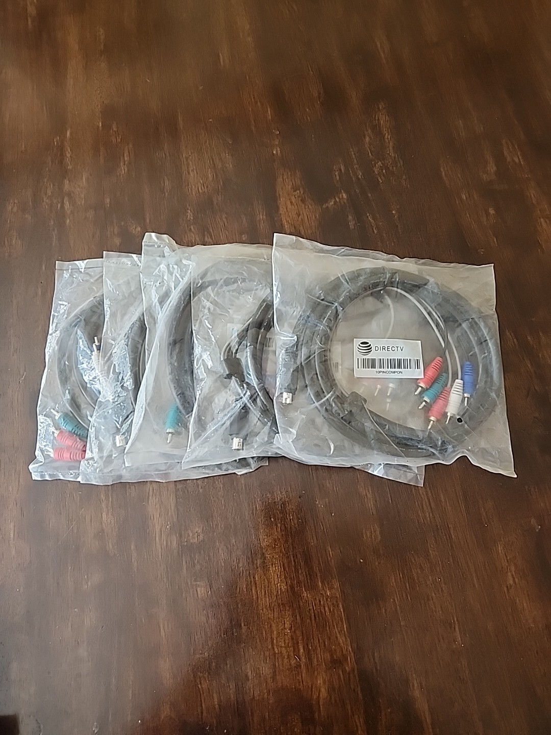 Lot Of 5 DIRECTV 10 PIN COMPONENT CABLE FOR H25, C31, C41, C51, C61 ...