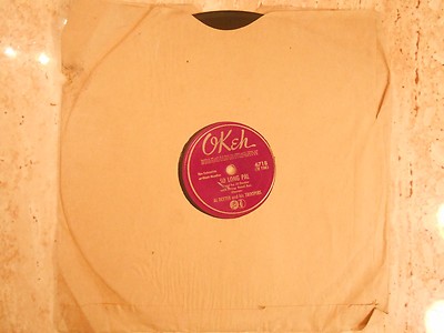78 RPM "SO LONG PAL/TOO LATE TO WORRY" AL DEXTER/TROOPERS 1944 | eBay