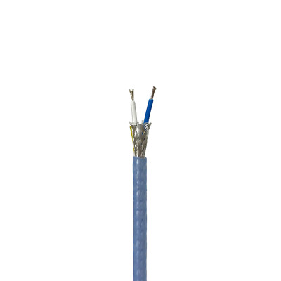 M17/176-00002 Twinax Cable (Shielded Twisted Pair), 2' Length, Blue PFA ...