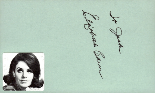 Elizabeth Baur Signed Auto 3x5 Index Card Lancer | eBay