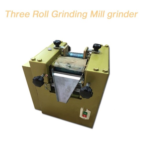 Three Roll Grinding Mill grinder for lab applications 125mm roller 5kg ...