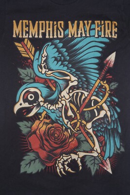 MEMPHIS MAY FIRE Vintage Cotton Full Size Unisex T Shirt BT905 | eBay