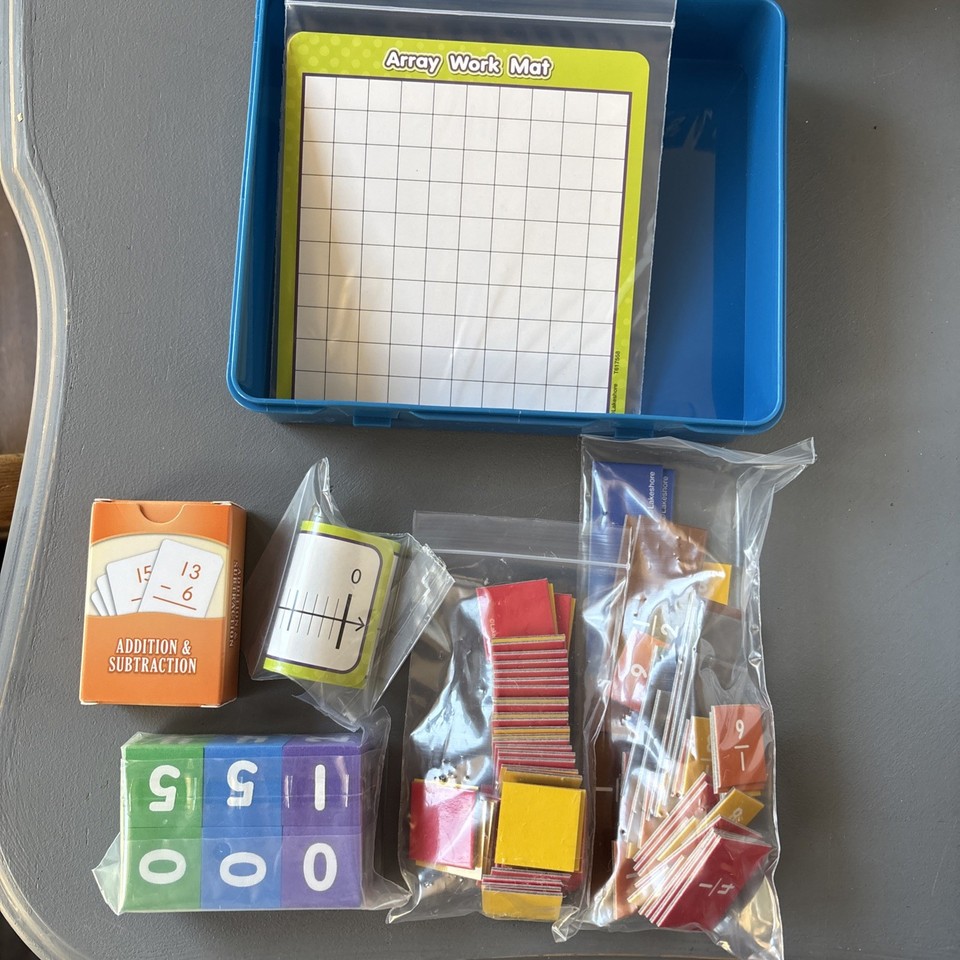 Lakeshore Math Toolbox LC772 Grades 2-3 Multiplication Fractions Box | eBay