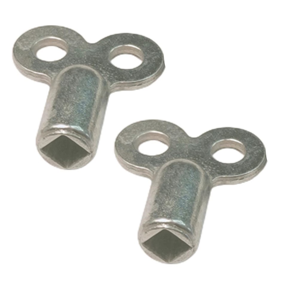 Radiator Plumbing x 2 Bleed Bleeding Key Keys Solid Brass for Venting ...