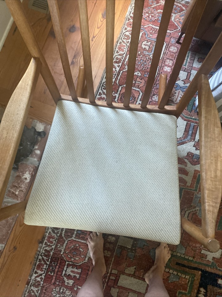 MCM Danish Teak Pair Of Rocking Chairs- Original | eBay