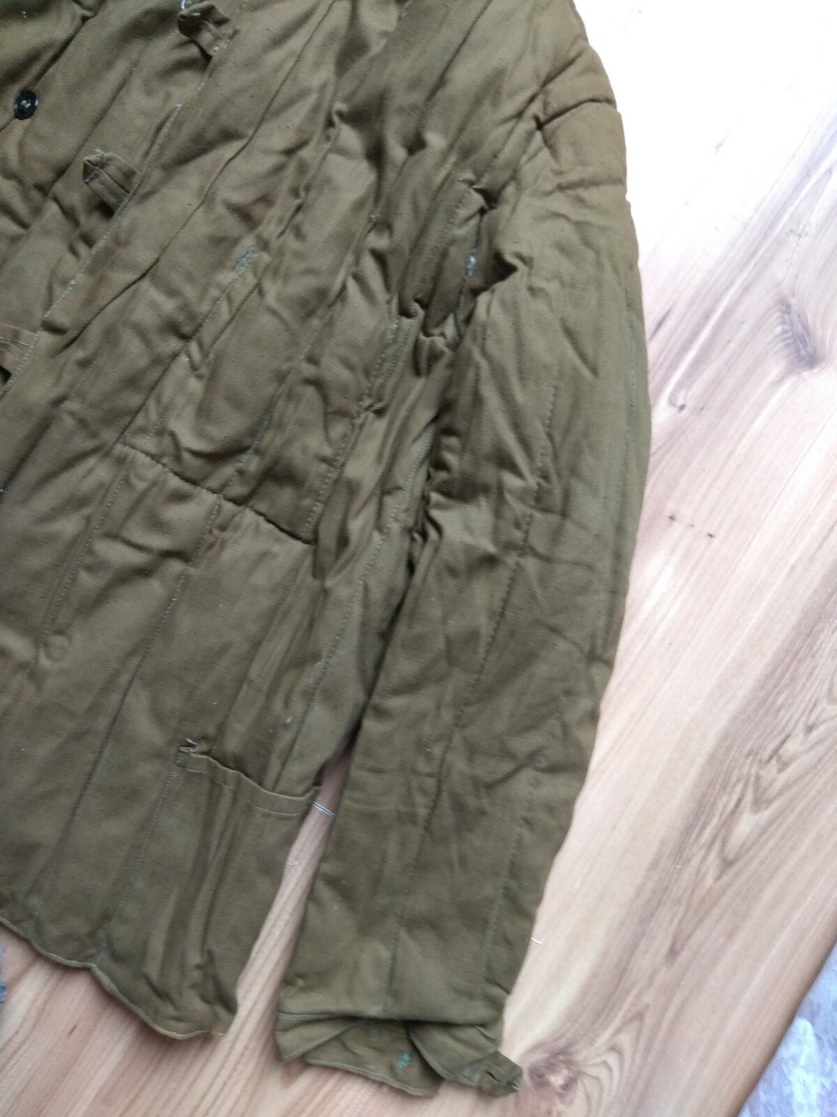 Vintage Soviet Army USSR Uniform Jacket Military FUFAIKA VATNIK ...