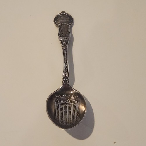 Chicago Masonic Temple Souvenir Sterling Silver Spoon | eBay