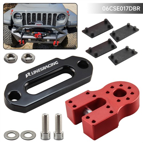 FlatLink Winch Shackle & Hawse Fairlead for ATV UTV Winch Rope 3/8in ...