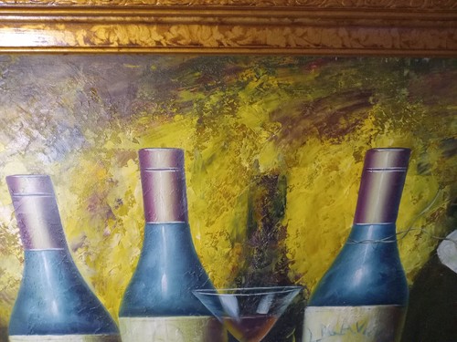 Vintage R. Wilcox Framed Original Oil On Canvas Still Life Painting 24 ...