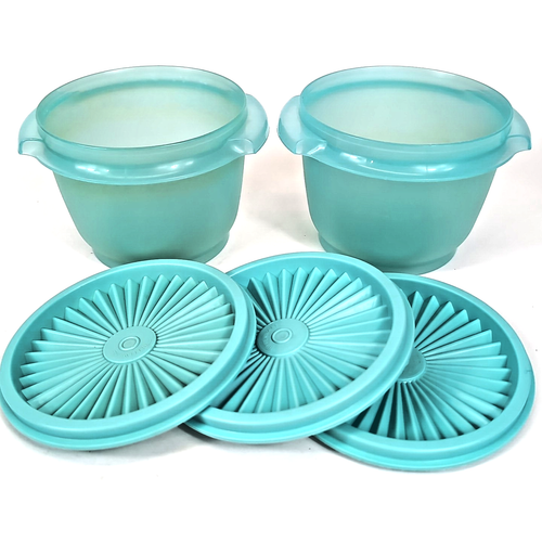 Tupperware 886 Storage Containers With Lids 1 EXTRA 4" Servalier Light ...