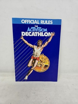 Vintage Activision Decathlon Game Official Rules Booklet 1983 Manual ...
