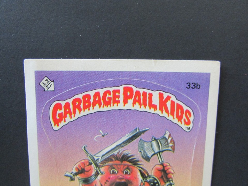 1985 Topps Garbage Pail Kids 1st Series 1 Matte Set Break #33b Savage ...