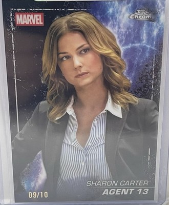 2025 Topps Chrome Marvel Studios Agent 13 Snap Variation Black 09/10 | eBay