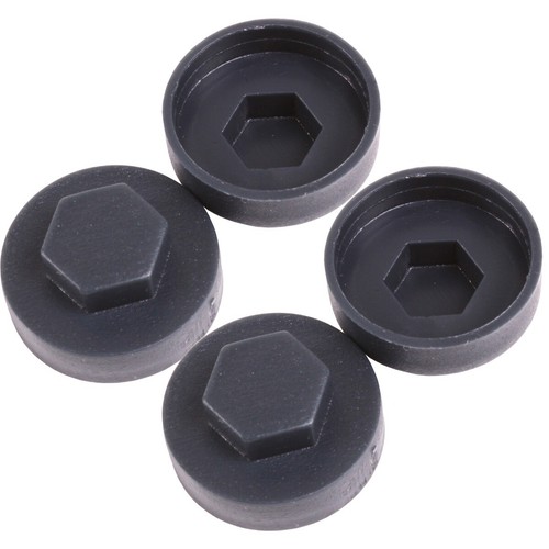 Pack of 50x Slate BLUE HEX COVER CAPS Cladding TEK Roofing Screw ...