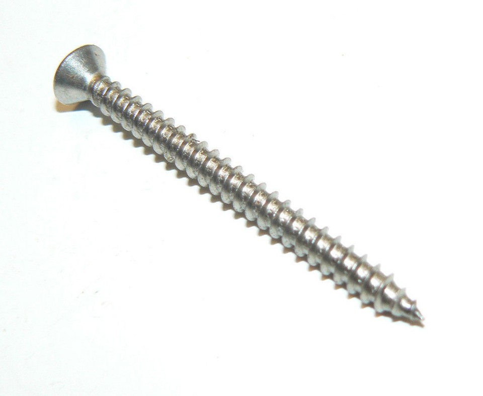 #10 x 2" Flat Head Phillips-Pin Security S/S Sheet Metal Screws - 12 ...