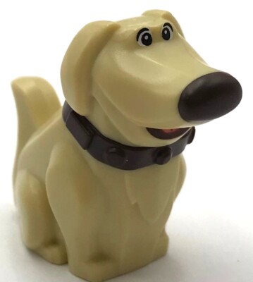 Lego New Tan Dog Golden Retriever Dug w/ Molded Dark Brown Collar and ...