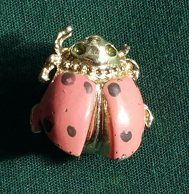 Pink Ladybug Dress or Lapel Pin - Vintage | eBay