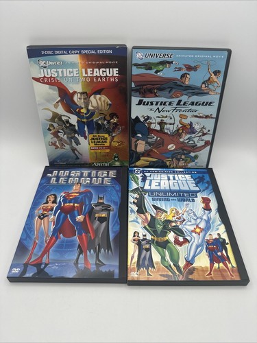 Justice League DVD Animated Movie lot Bundle DC COMICS Superman Batman ...