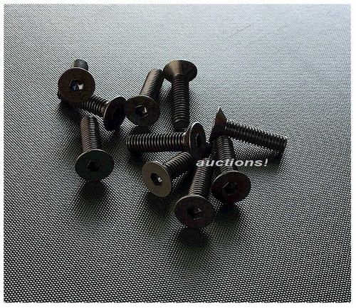 M3 M3x12 mm Black Alloy Steel Hex Socket Countersunk Head Screw Bolt ...