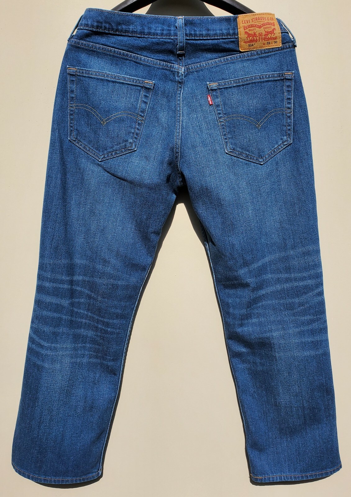 Levi's 514 Straight Fit Light Blue Men's Jeans Size 3… - Gem