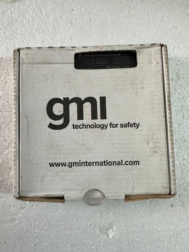 GMI D5031S ; SIL 3 SWITCH/PROXIMITY DETECTOR REPEATER TRANSISTOR OUTPUT ...