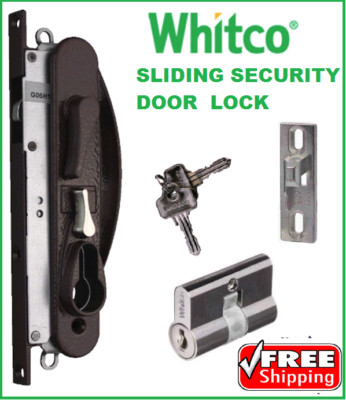 Whitco W865317 Sliding Security Screen Door Lock Leichhardt Black with ...