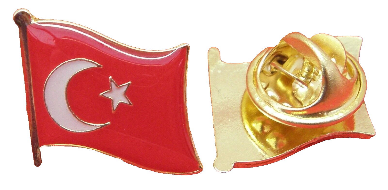 Turkey Turkish Flag Pin Badge Turks Brooch | eBay UK