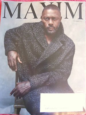 MAXIM MAGAZINE SEPTEMBER 2015 IDRIS ELBA LEGIT FASHION STYLE | eBay